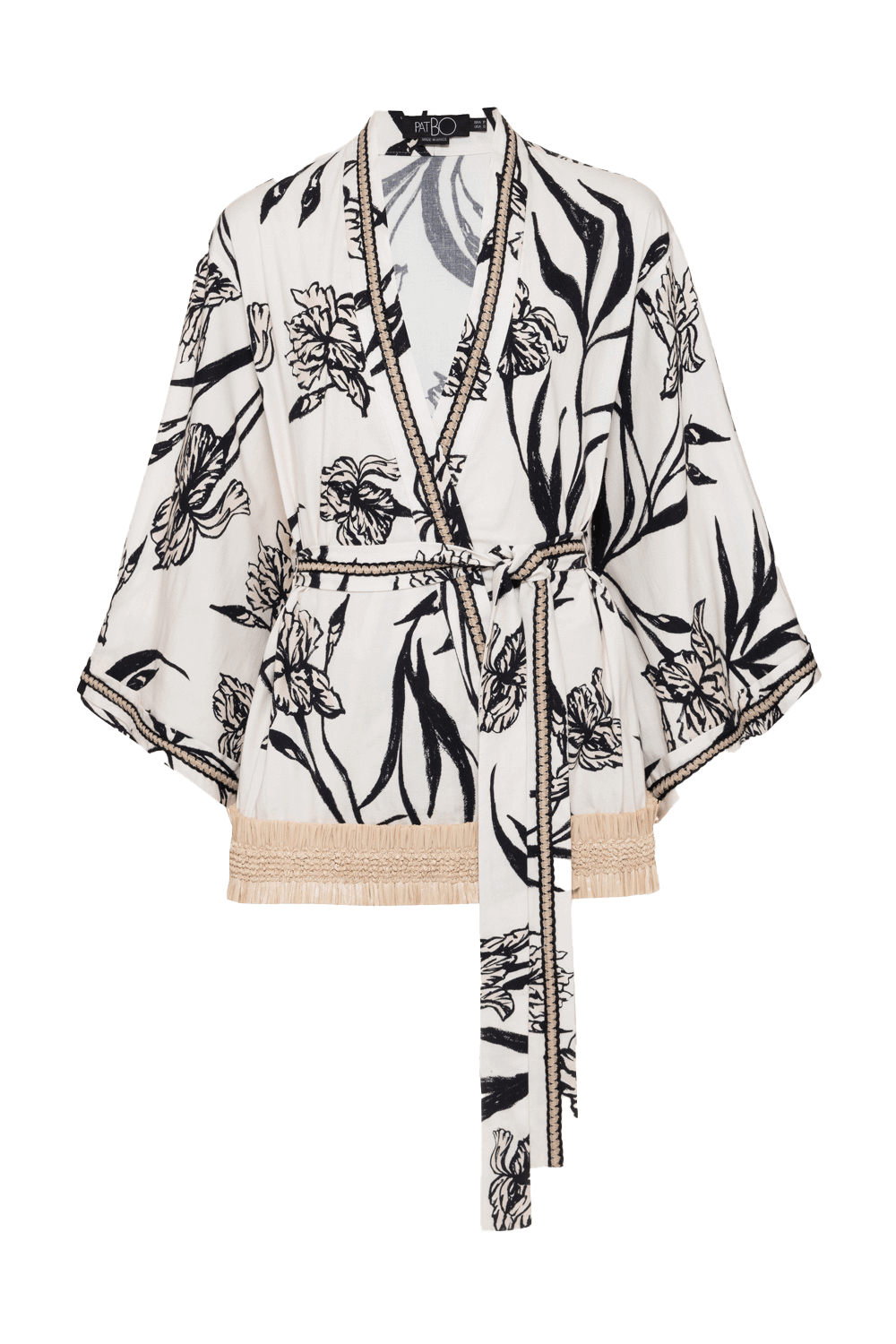 Kimono curto irís off white – PatBo Brazil