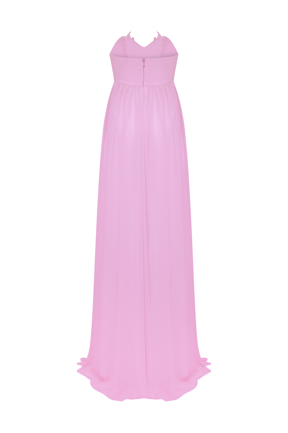 VESTIDO LONGO CHIFFON CANDY ROSA CLARO